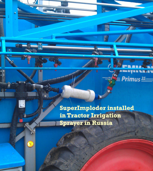 Super Imploder Effects on Wheat – Fractal Water: Vortex Magnetic Systems